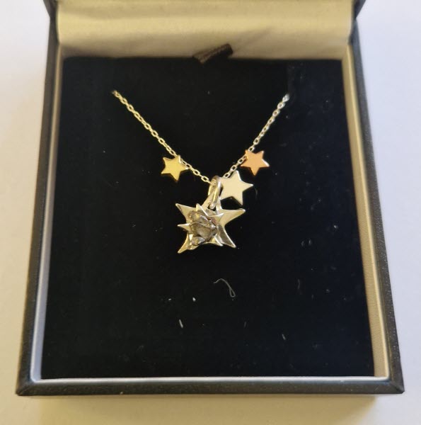 Solid Silver Star Pendant - ORIONS BELT EDITION