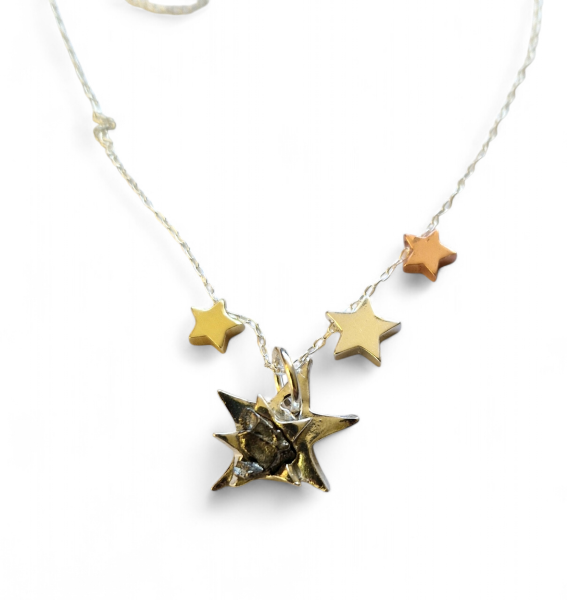Solid Silver Star Pendant - ORIONS BELT EDITION