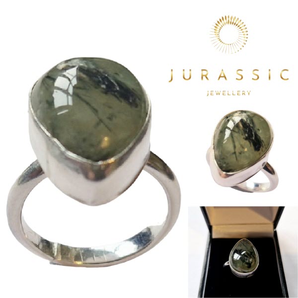 Prehnite Ring - Sterling Silver - Custom Made | XMAS 2022 3