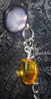 Baltic Amber Watch Fob - With Insect