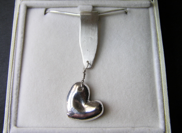 Solid Silver Heart Necklace